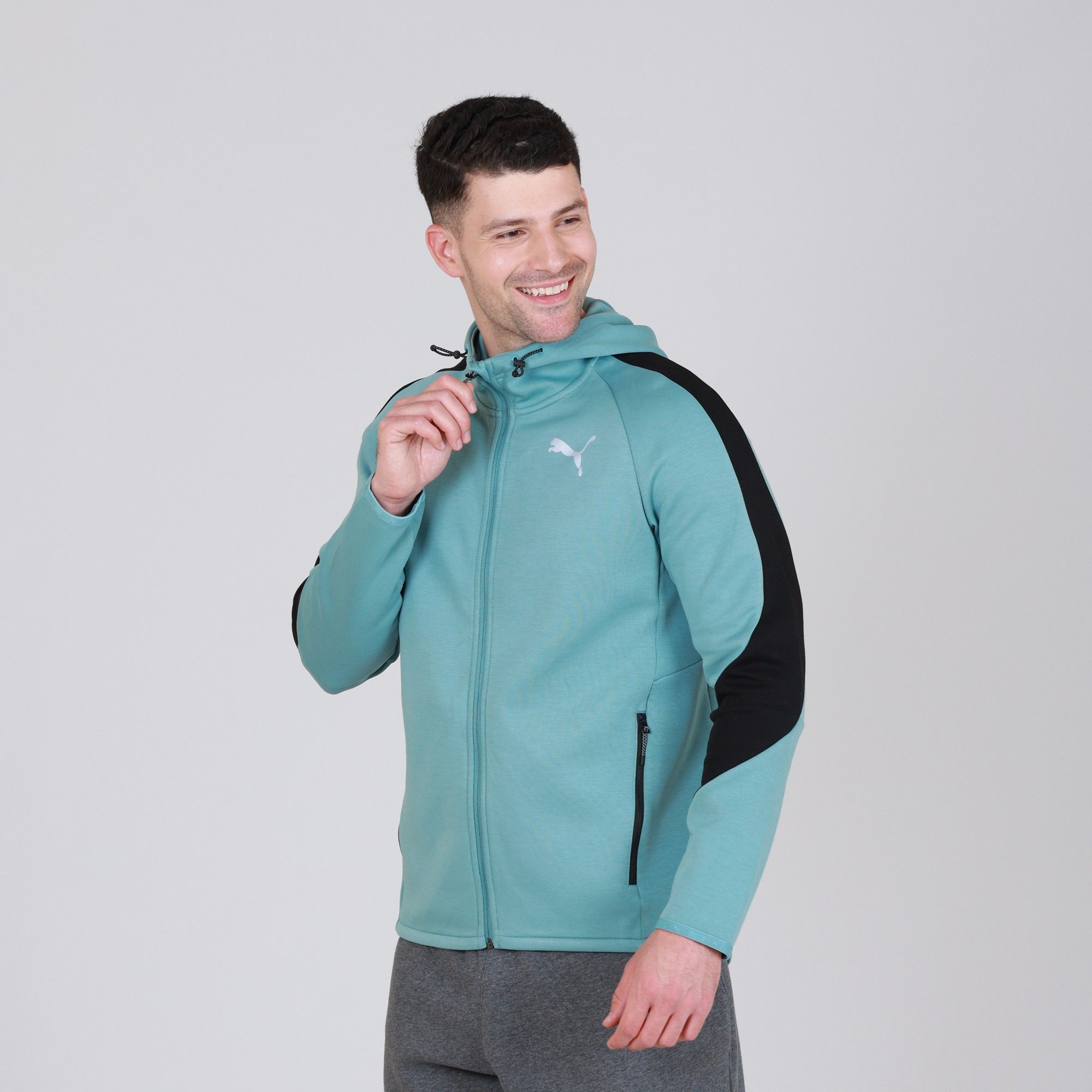 DUKS SA KAPULJACOM PUMA EVOSTRIPE FULL-ZIP HOODIE M - 847401-50
