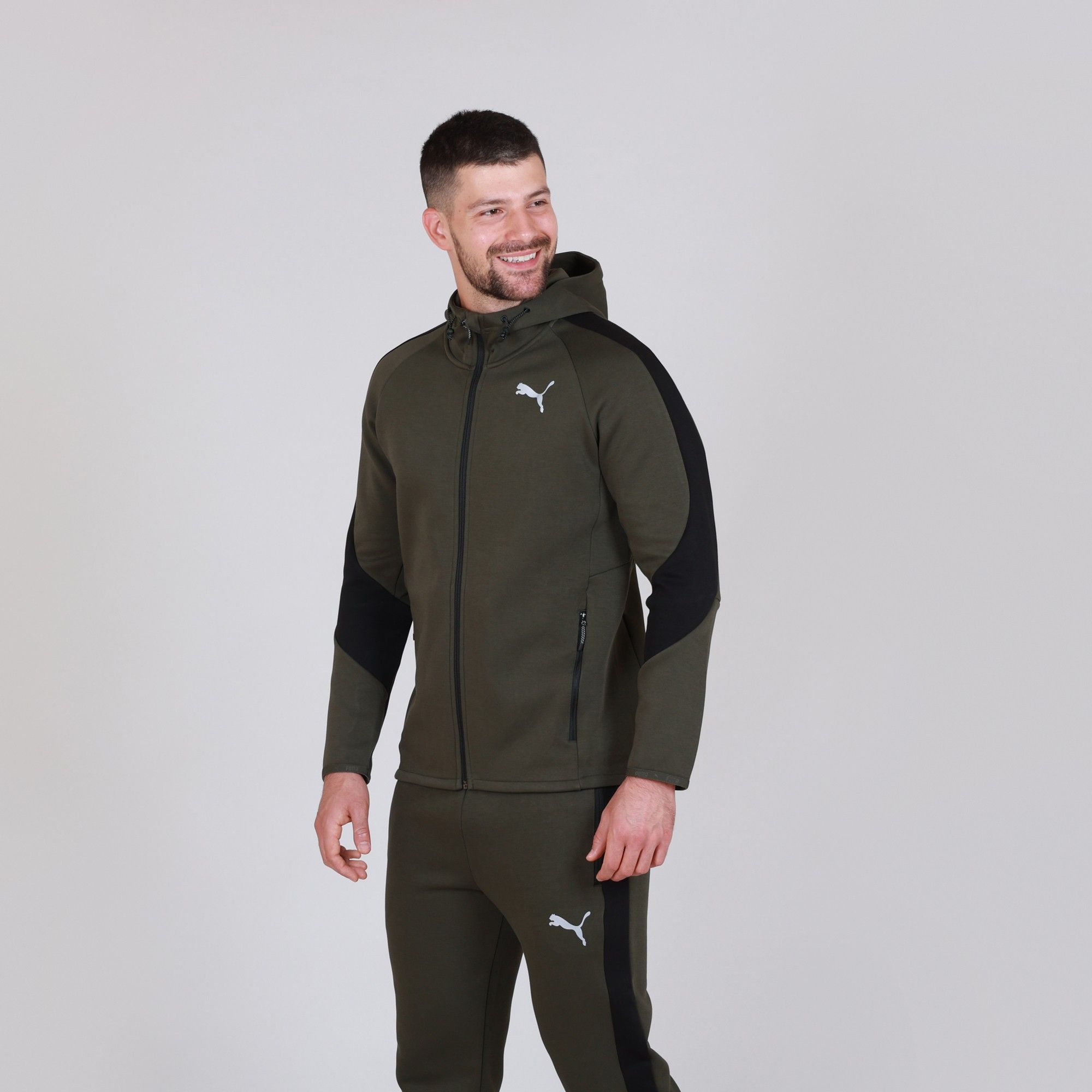 DUKS SA KAPULJACOM PUMA EVOSTRIPE FULL-ZIP HOODIE M - 847401-70