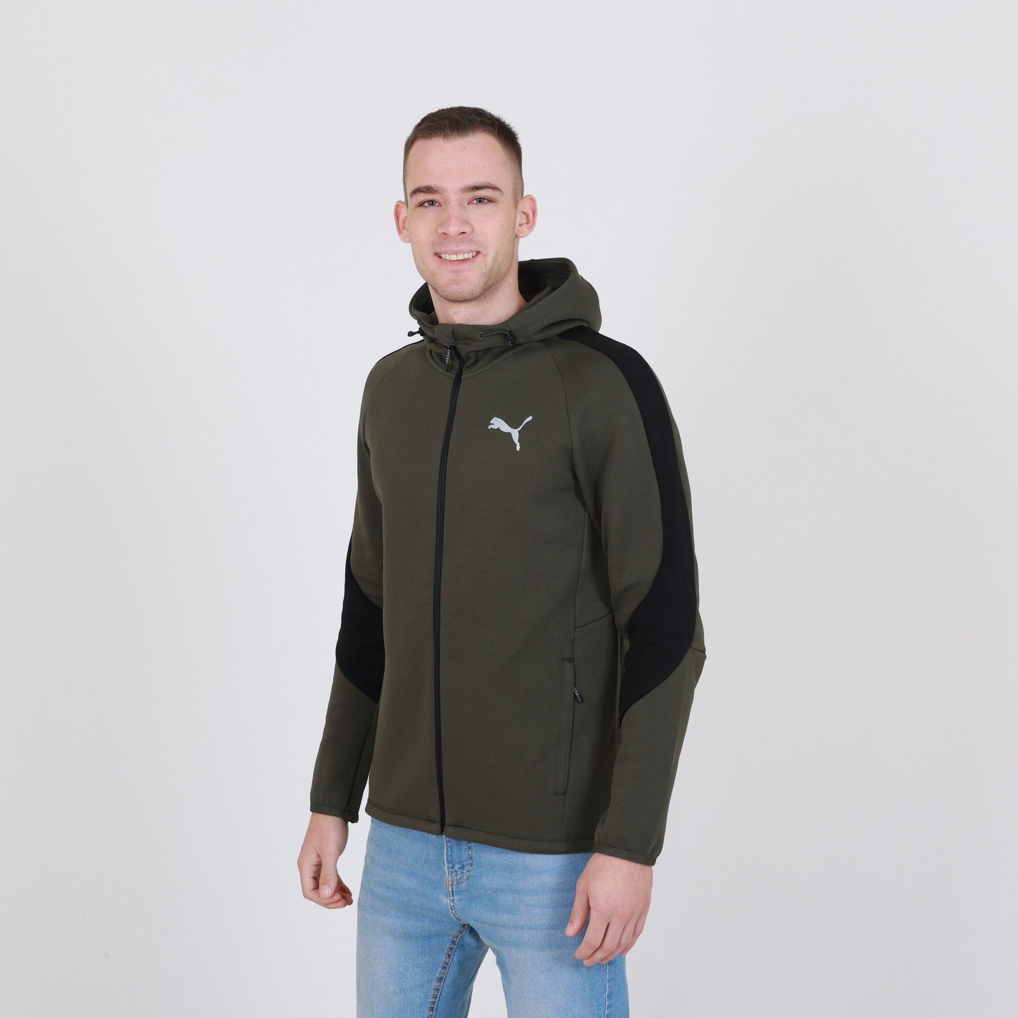 PUMA Duks sa kapuljačom evostripe full-zip hoodie M - 849915-70