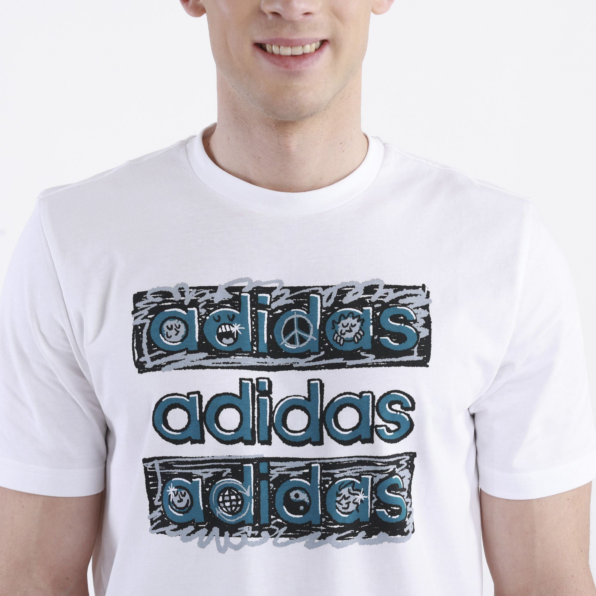 ADIDAS Majica kratak rukav m doodle mlt t M - HY1338