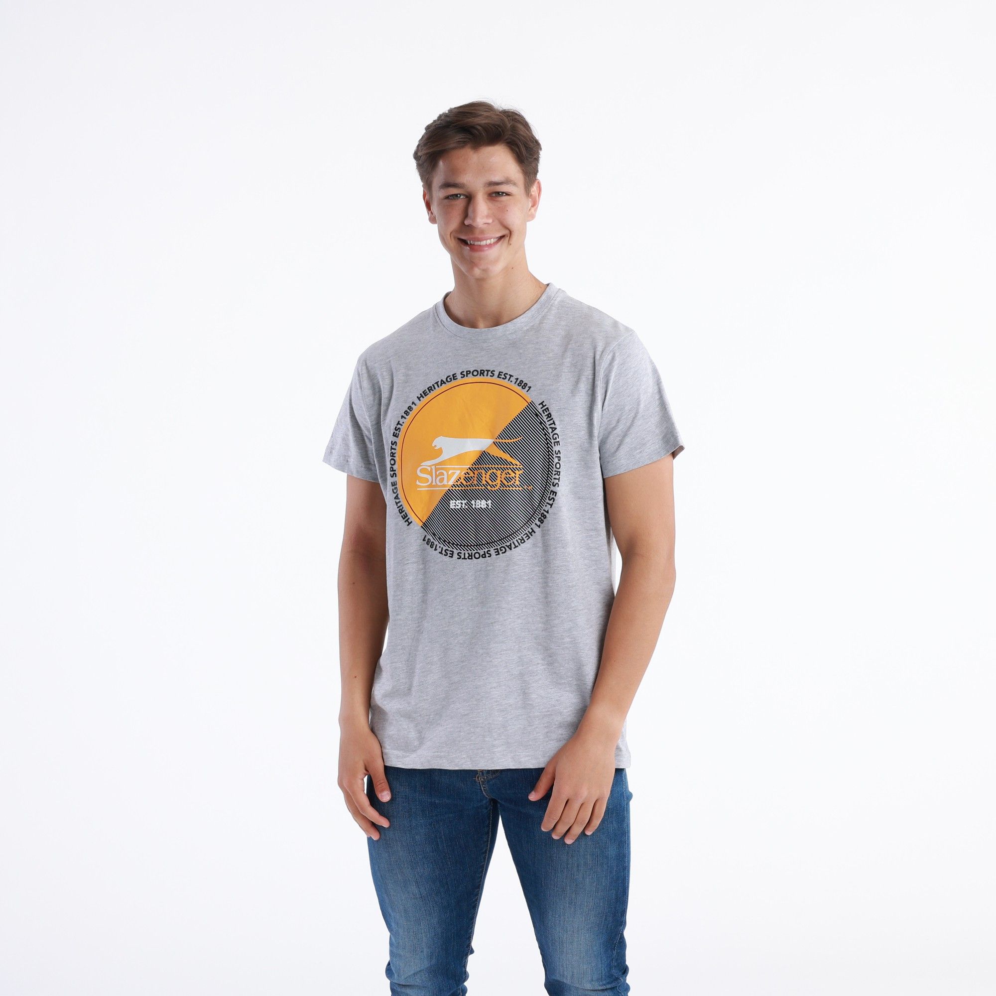 SLAZENGER Majica kratak rukav heritage sports t-shirt M - SLA231M803-3A